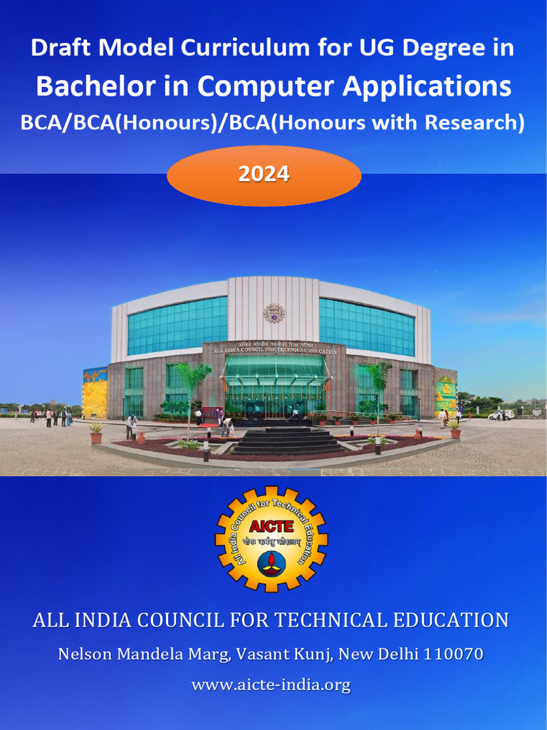 AICTE Model Curriculum BCA | PDF | Academic Degree | Curriculum