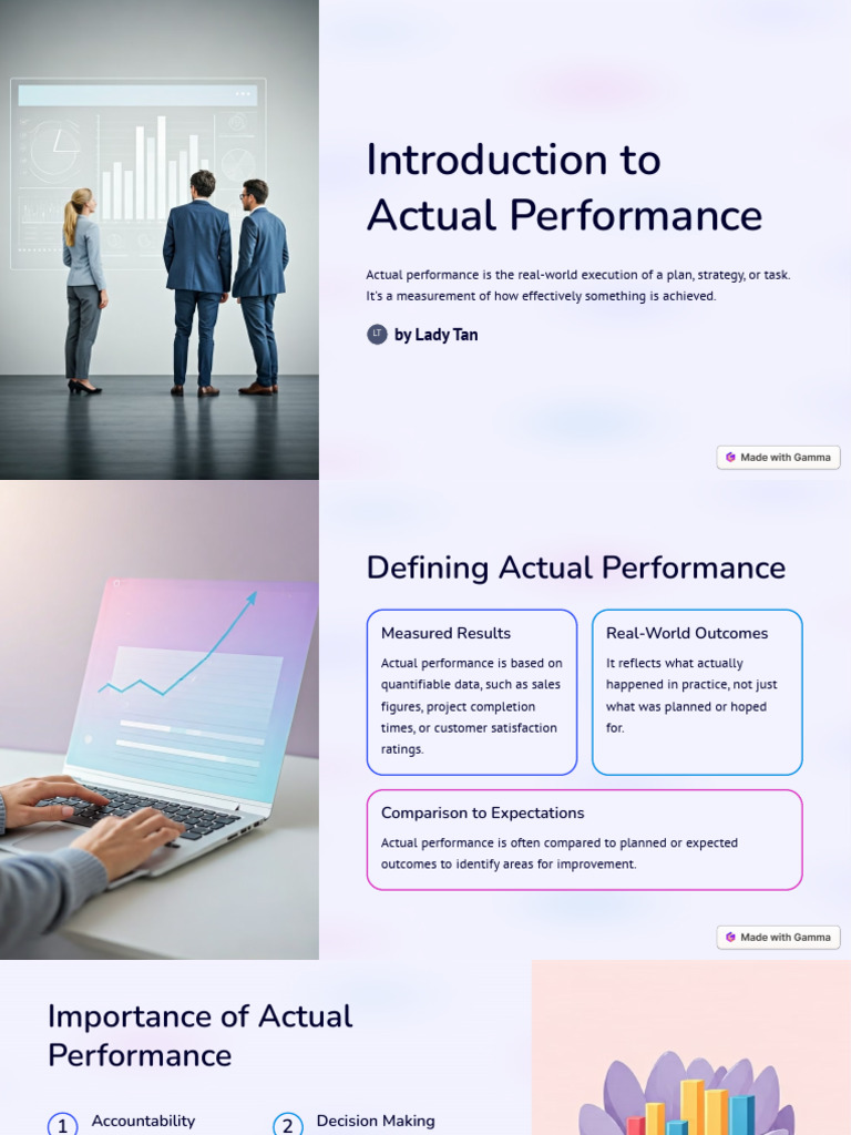 Introduction-to-Actual-Performance | PDF | Performance Indicator | Goal