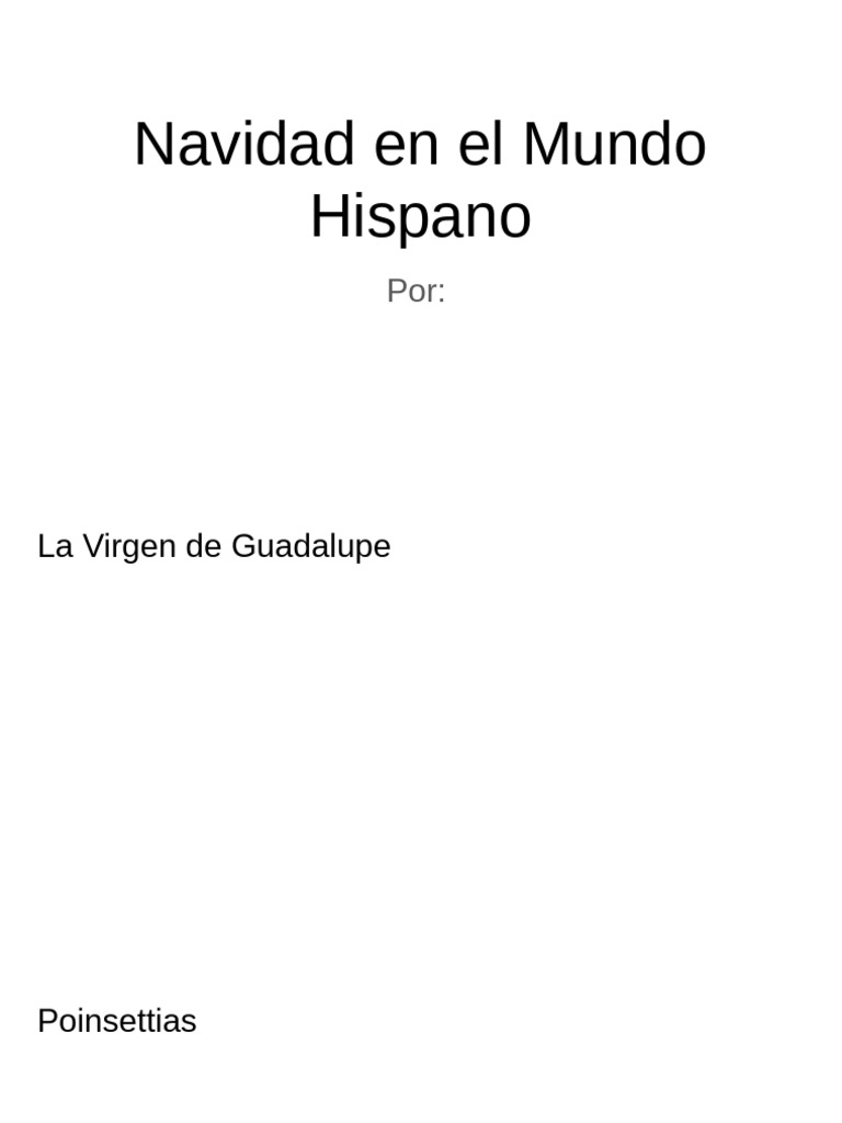 Navidad en El Mundo Hispano | PDF | Arte | Religión y espiritualidad