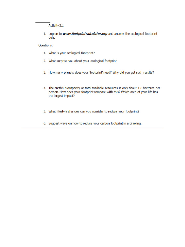 Assignment-E Footprint | PDF