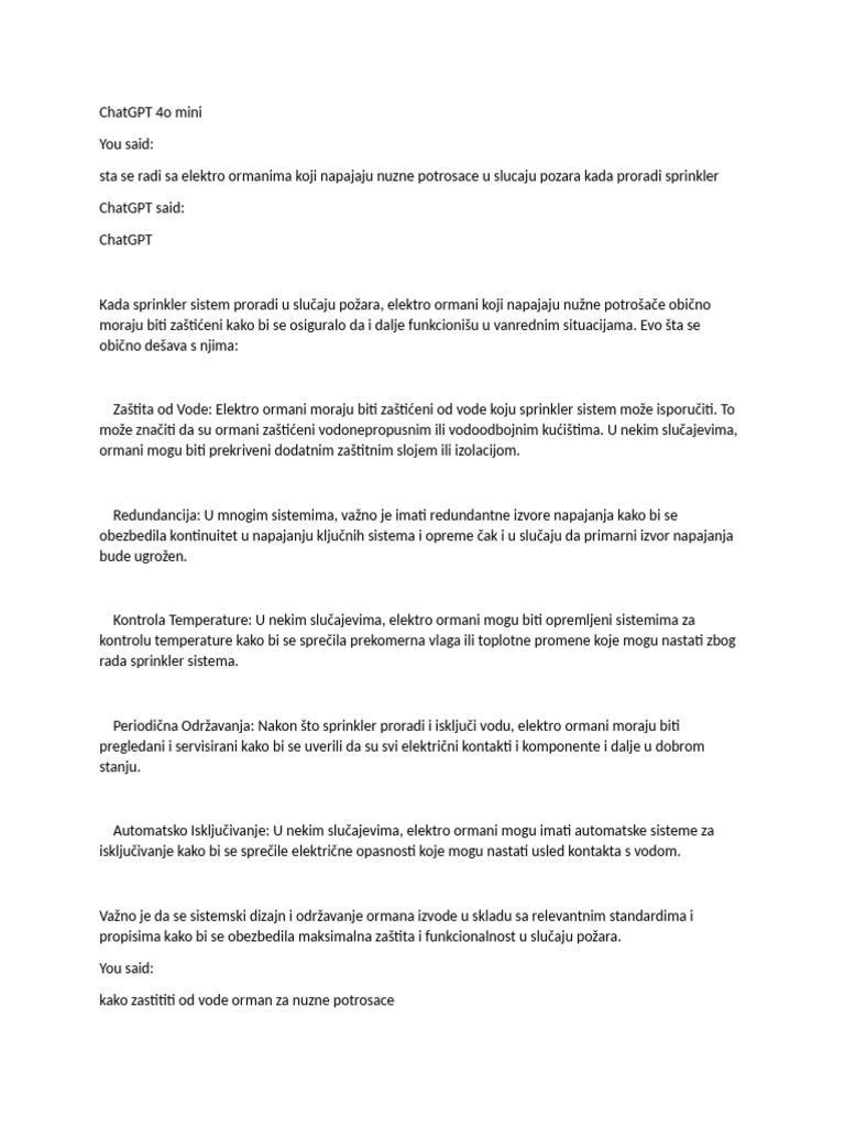 Zastita Od Pozara 2 | PDF