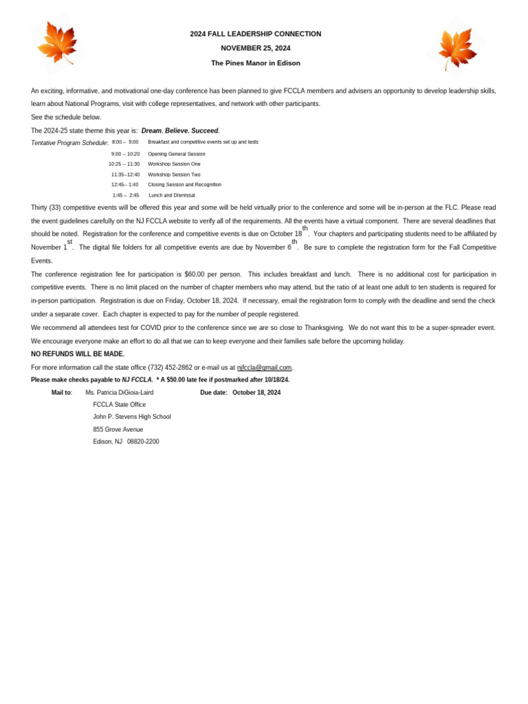 FLC Registration Form 2024 | PDF