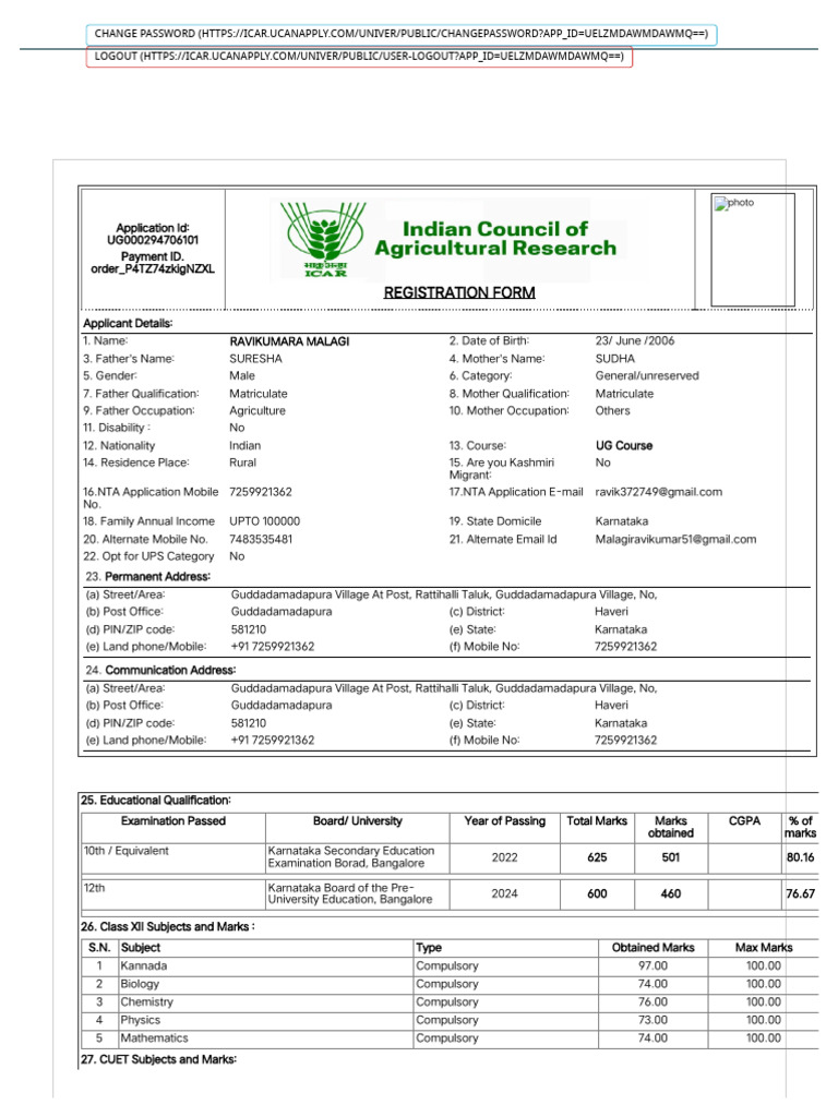 Indian Council of Agricultural Research | PDF