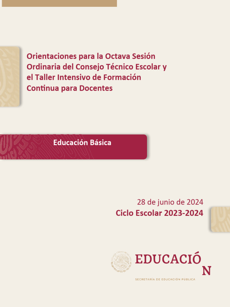 Cuadernillo CTE Octava Sesión | PDF | Evaluación | Enseñando