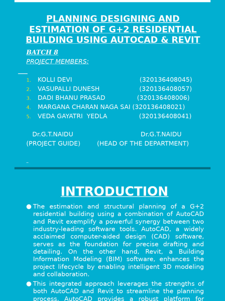 Revit and AutoCAD for G+2 Building Design | PDF | Building Information ...