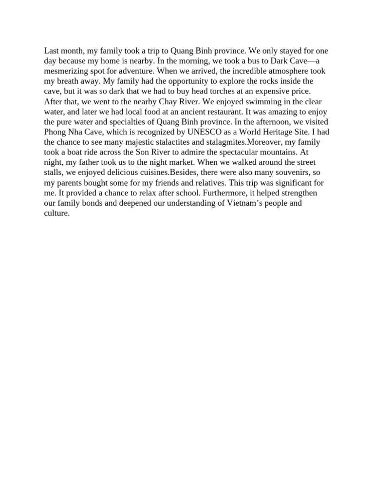 Writing Quang Binh Province | PDF