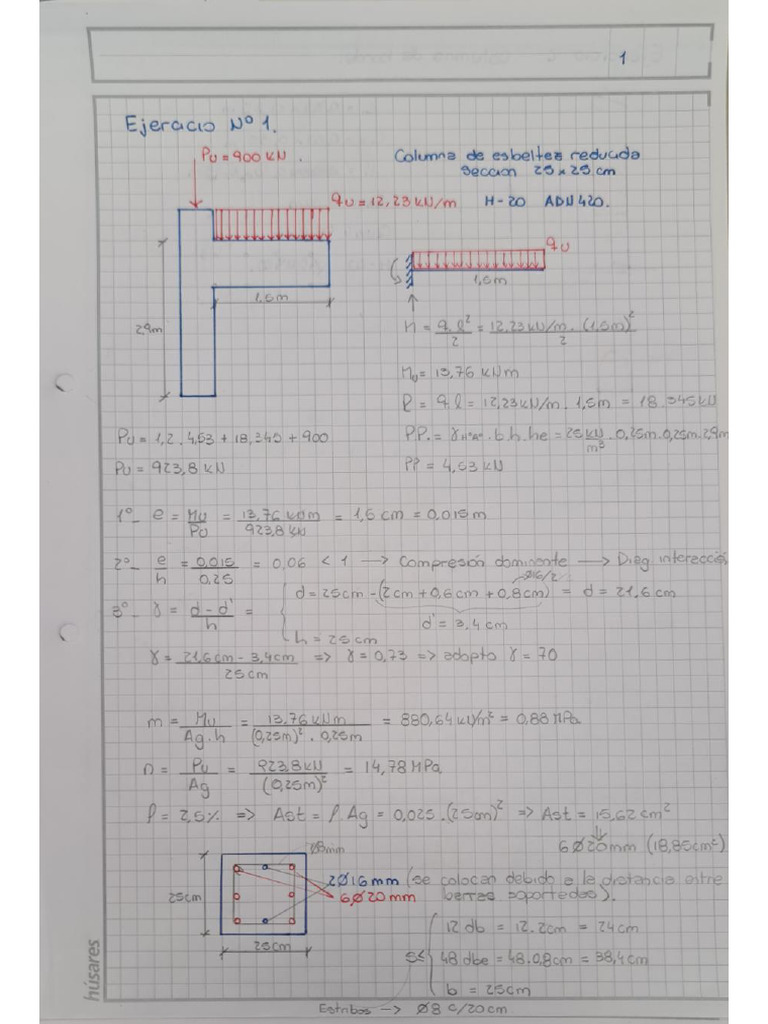 Flexion Compuesta Recta y Oblicua | PDF