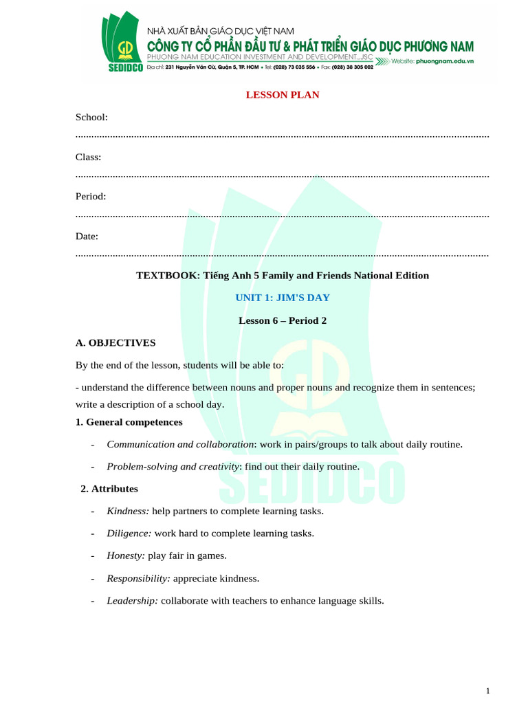 UNIT 1 - LESSON 6.2 | PDF | Vocabulary | Cognitive Science