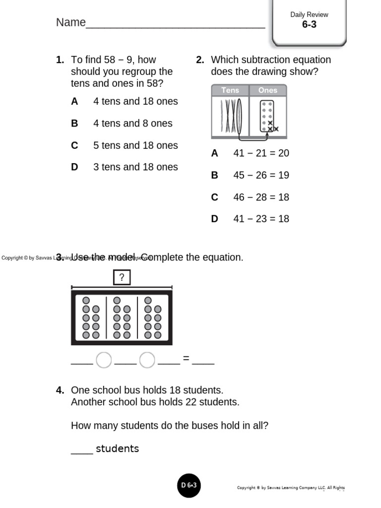 Daily Review Editable Worksheet | PDF