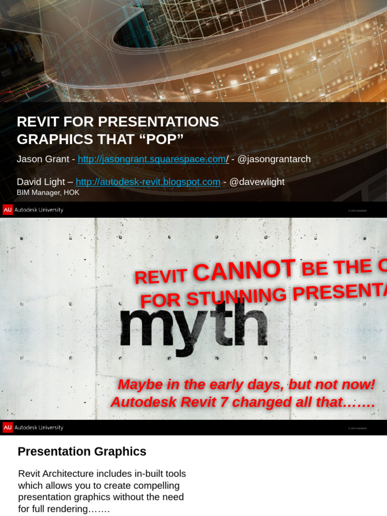 Revit For Presentation Graphics That Pop | PDF | 3 D Computer Graphics ...