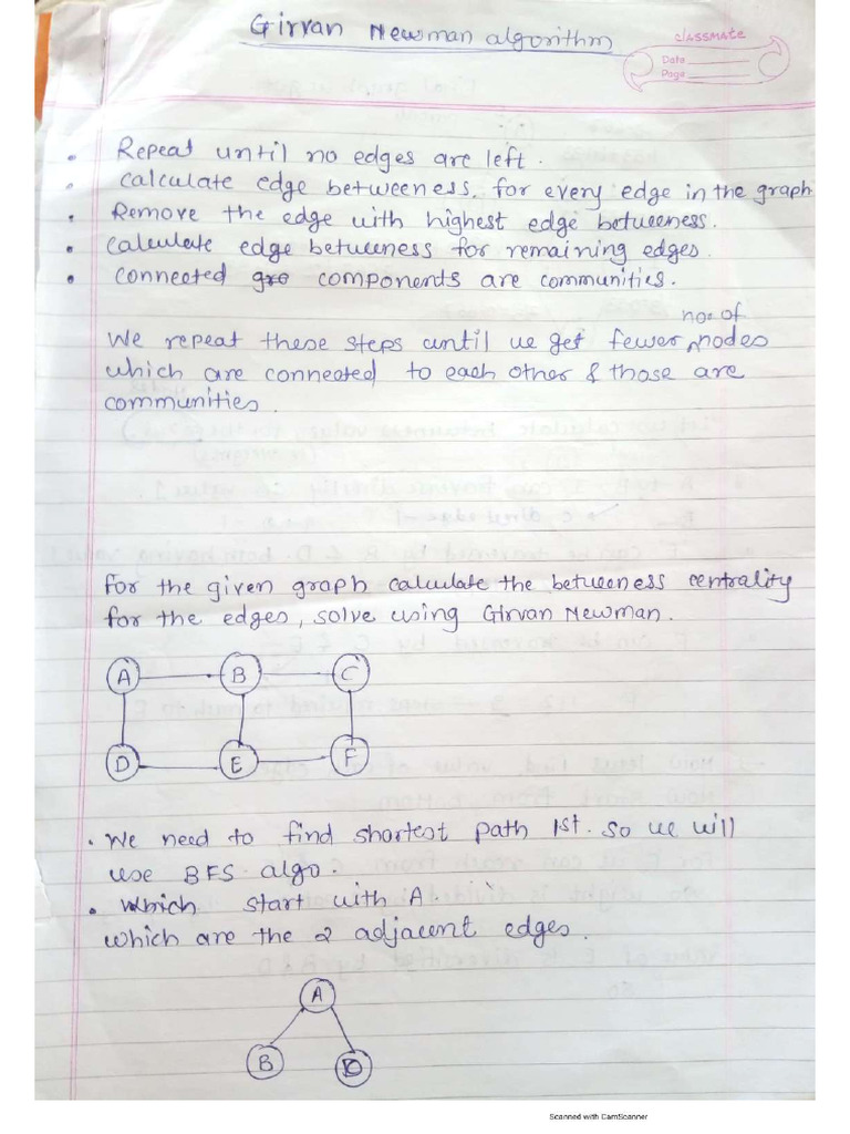 Girvan Newman Problem With Solution Compressed Pdf
