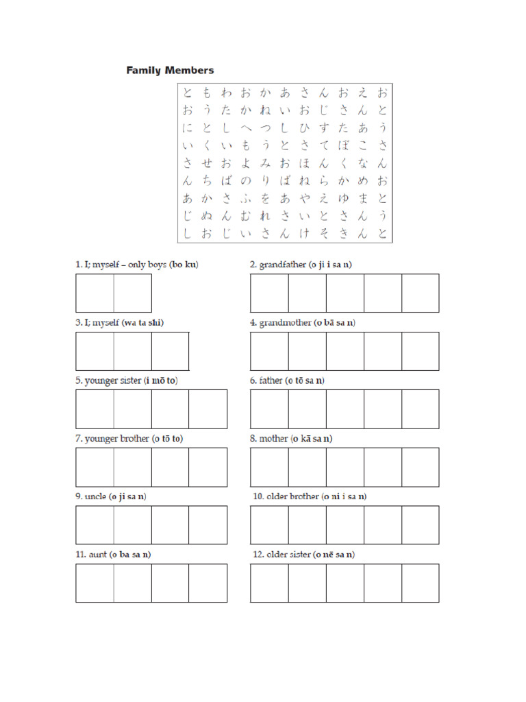 Activity 5 Family Members | PDF