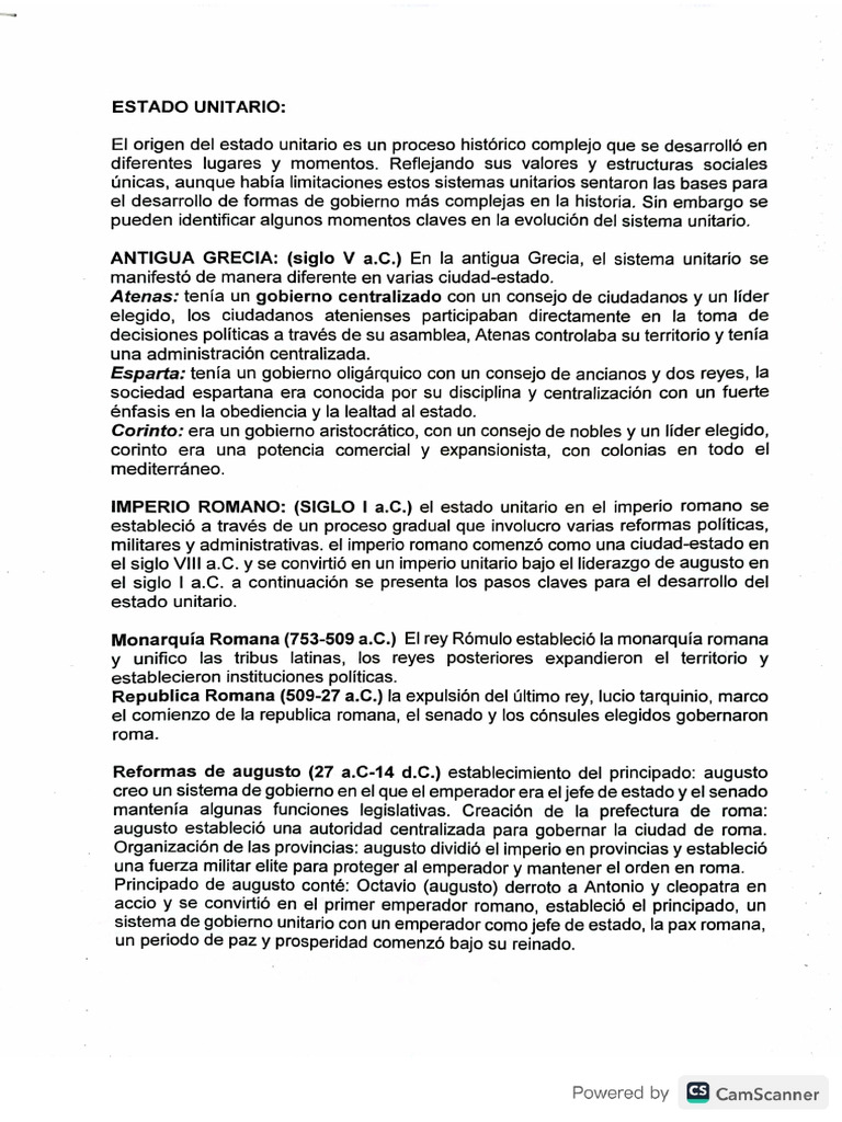 Estado Unitario | PDF