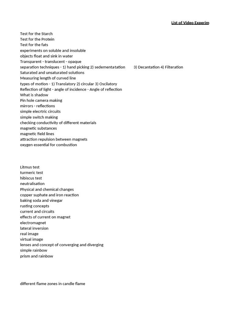 Deped List Of Activities
