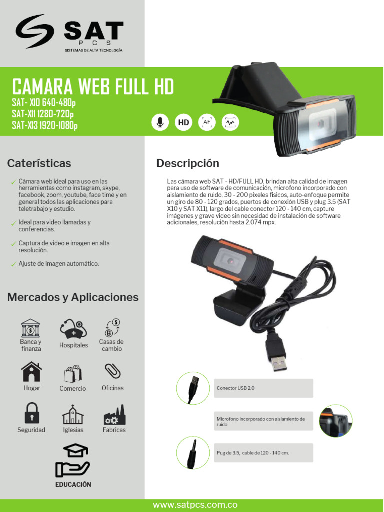 Camaras Web Sat | PDF | USB | Informática