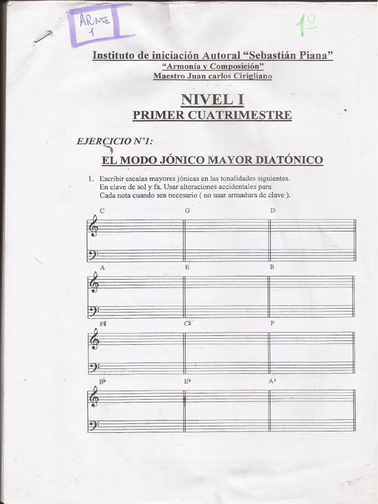 1ro APUNTE 1 EJERCICIOS | PDF