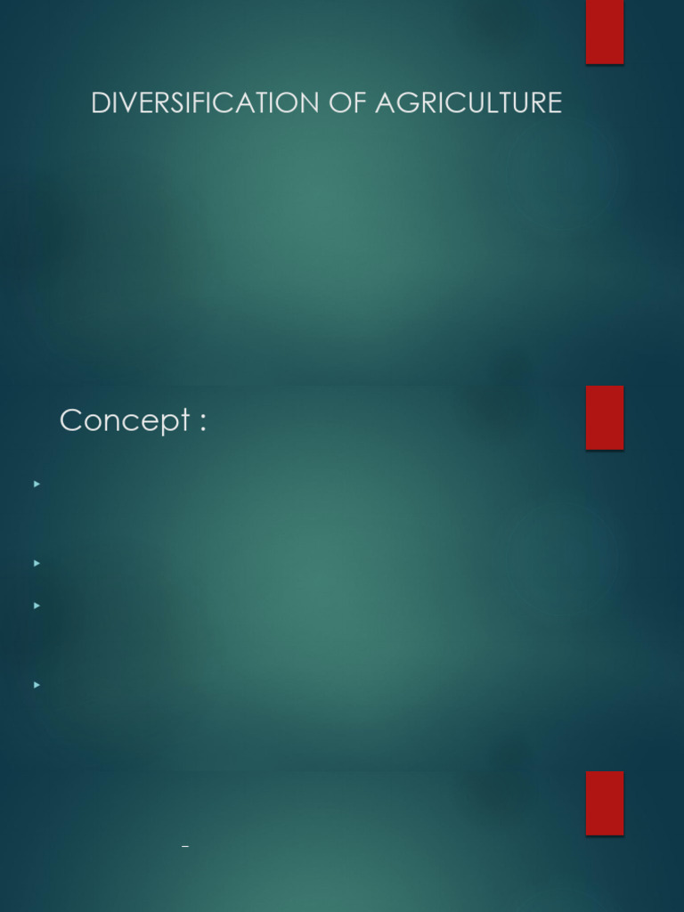 Diversification of Agriculture | PDF | Agriculture | Biodiversity