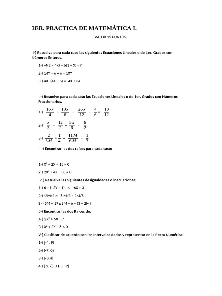 3er Practica de Matematica I | PDF | Informática