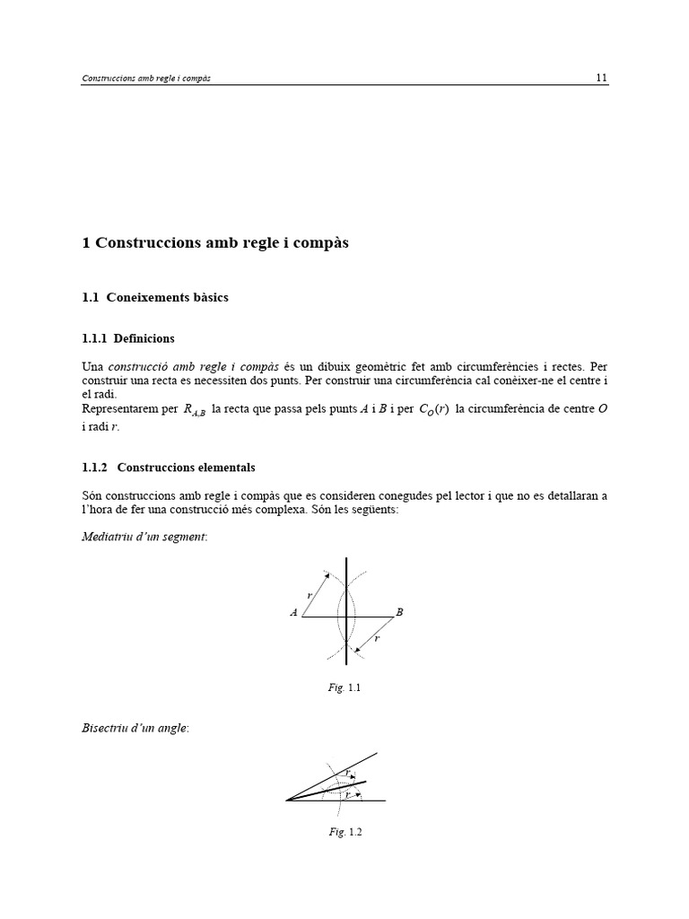 Cap 1 Regle i Compas | PDF