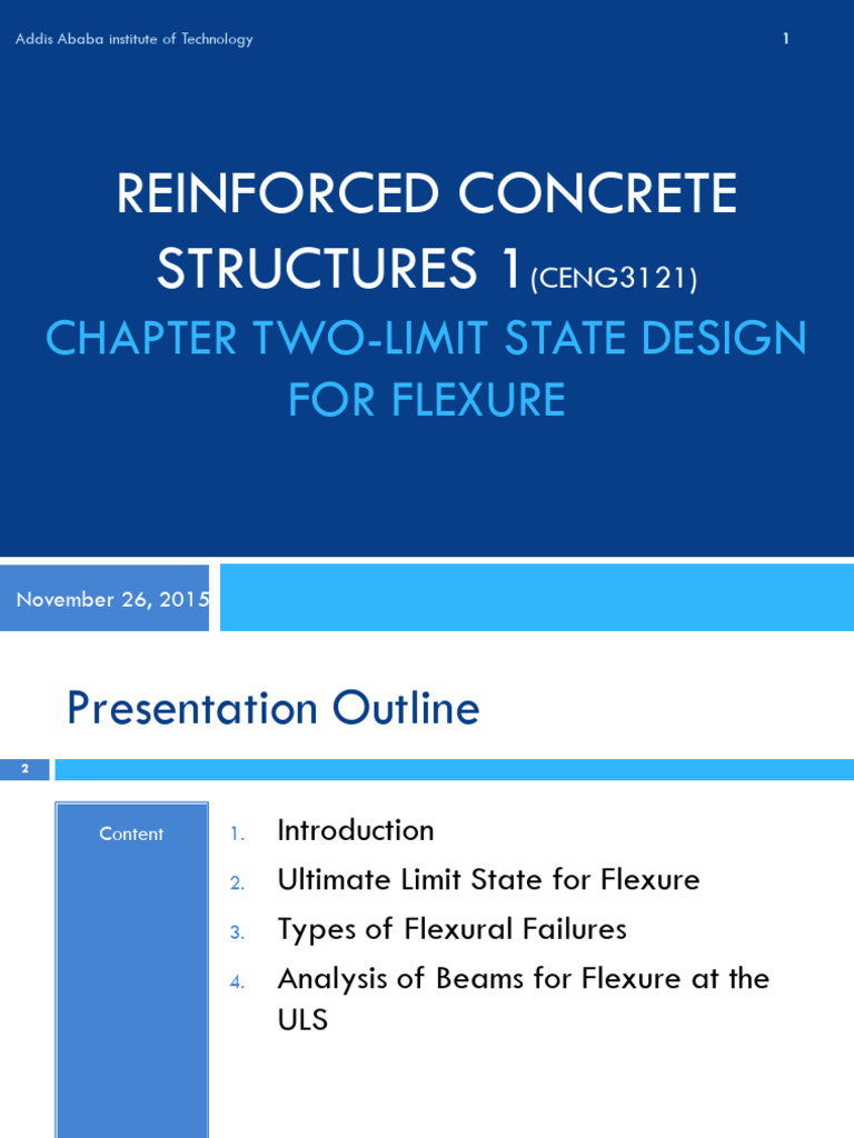 RC1- 2015-16 Chapter Two | PDF | Bending | Beam (Structure)