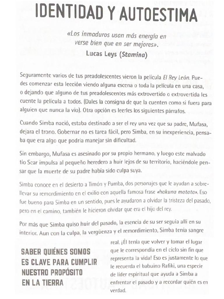 Identidad y Autoestima. | PDF | Salud y bienestar