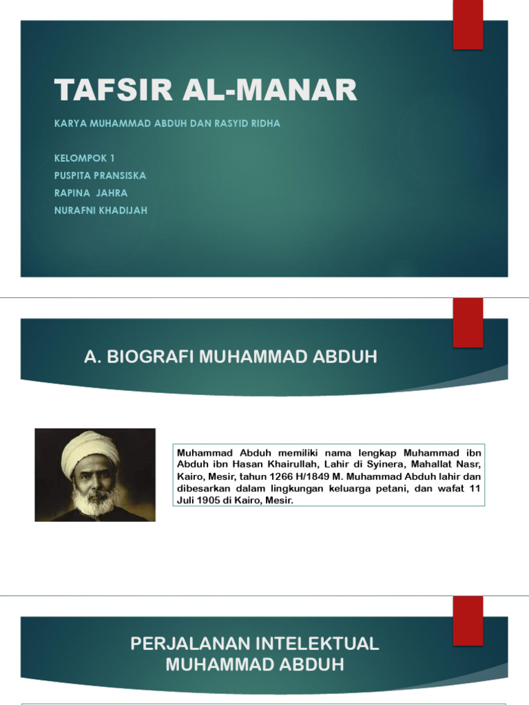 Tafsir Al-Manar. 1-1 | PDF | Sejarah | Klasik