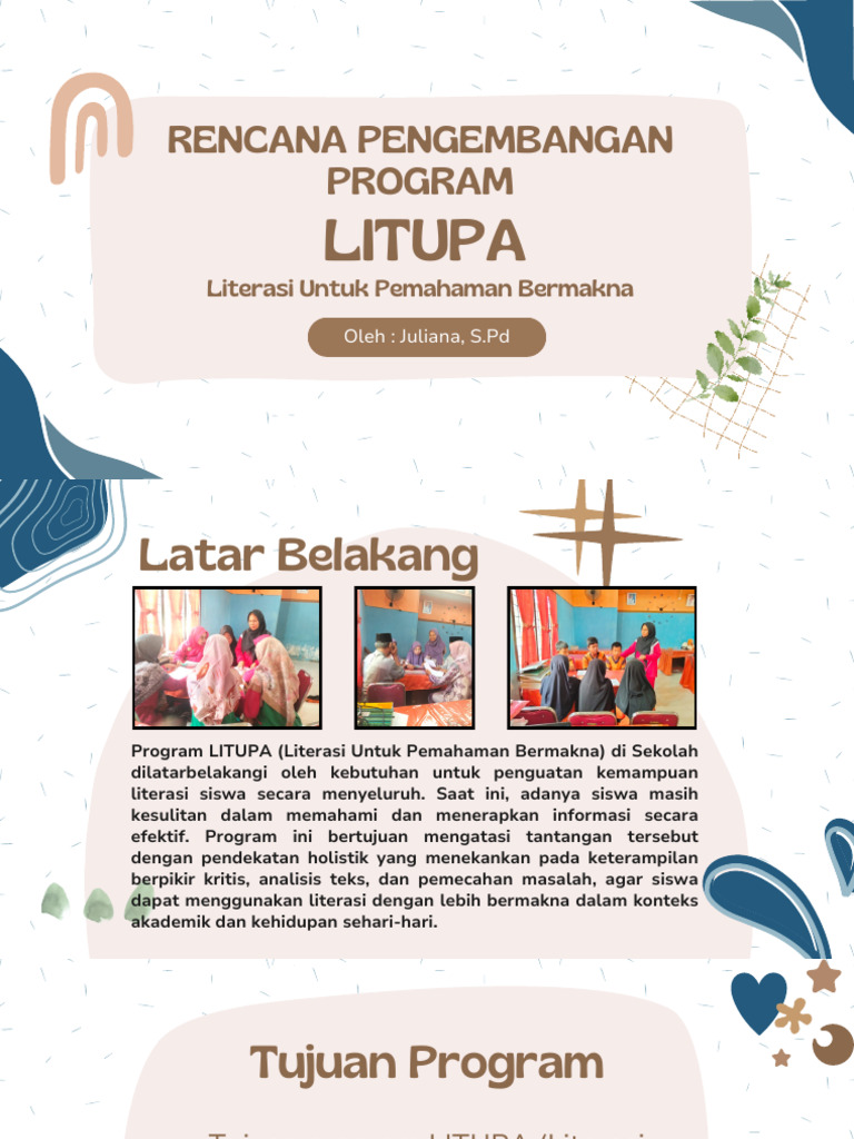 Program LITUPA: Meningkatkan Literasi Siswa | PDF | Karier & Perkembangan