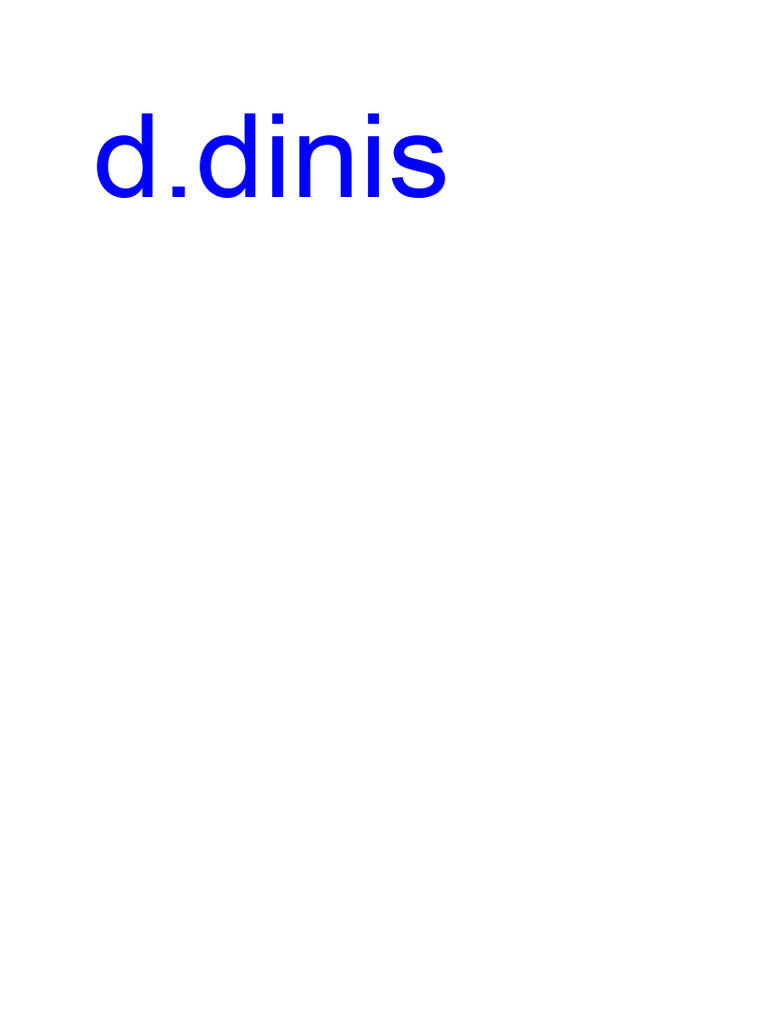 d. dinis | PDF