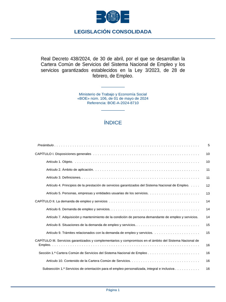 BOE A 2024 8710 Consolidado | PDF | Empleo | Derecho laboral