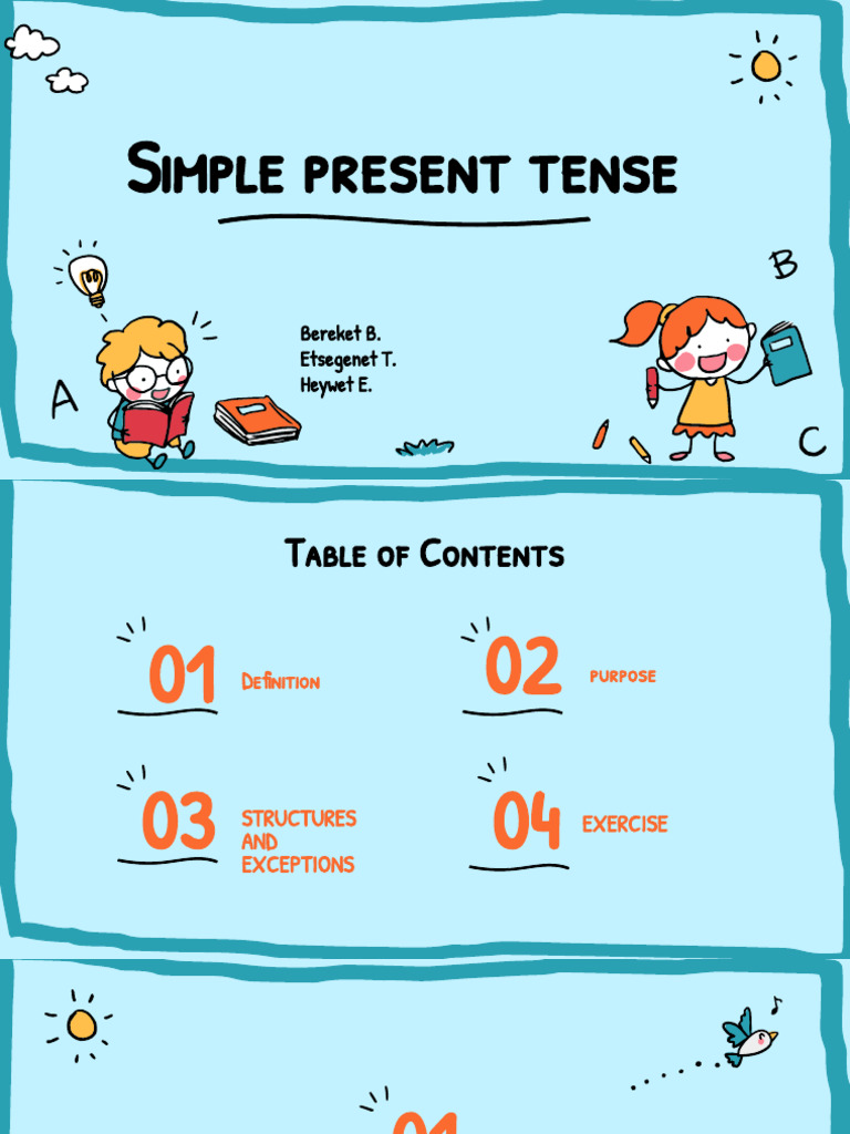 SIMPLE PRESENT TENSE 2 | PDF | Subject (Grammar) | Planets