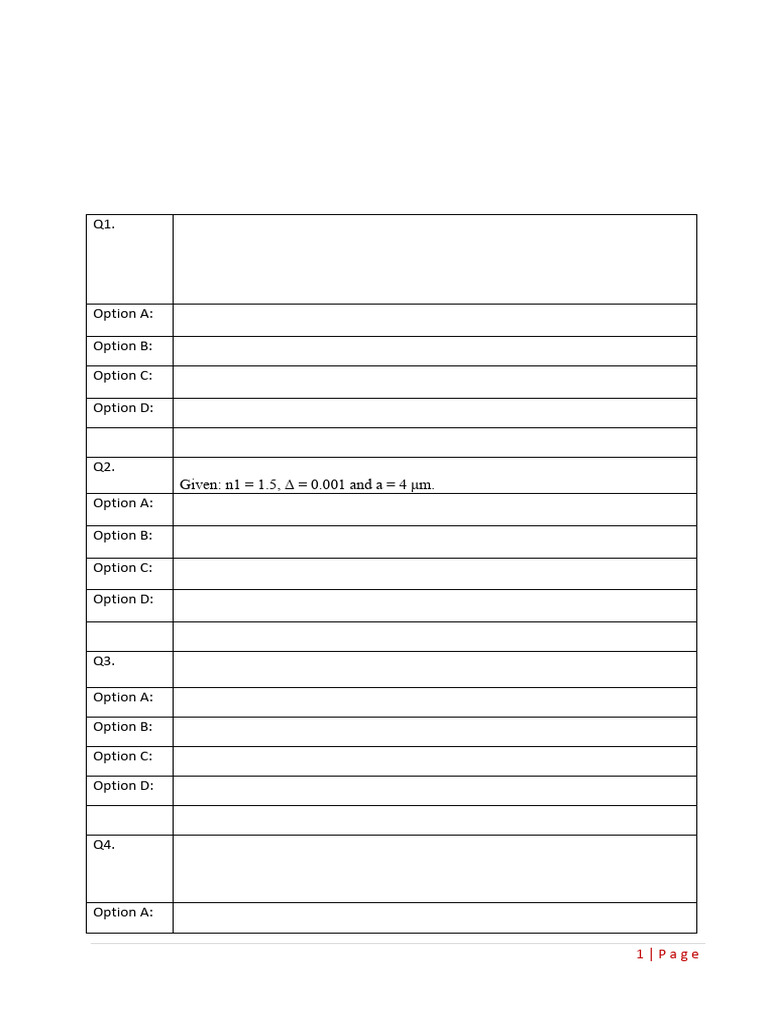 R16 EXTC VII ECC703-OC Sample-Paper | PDF | Optical Fiber | Fiber Optic ...