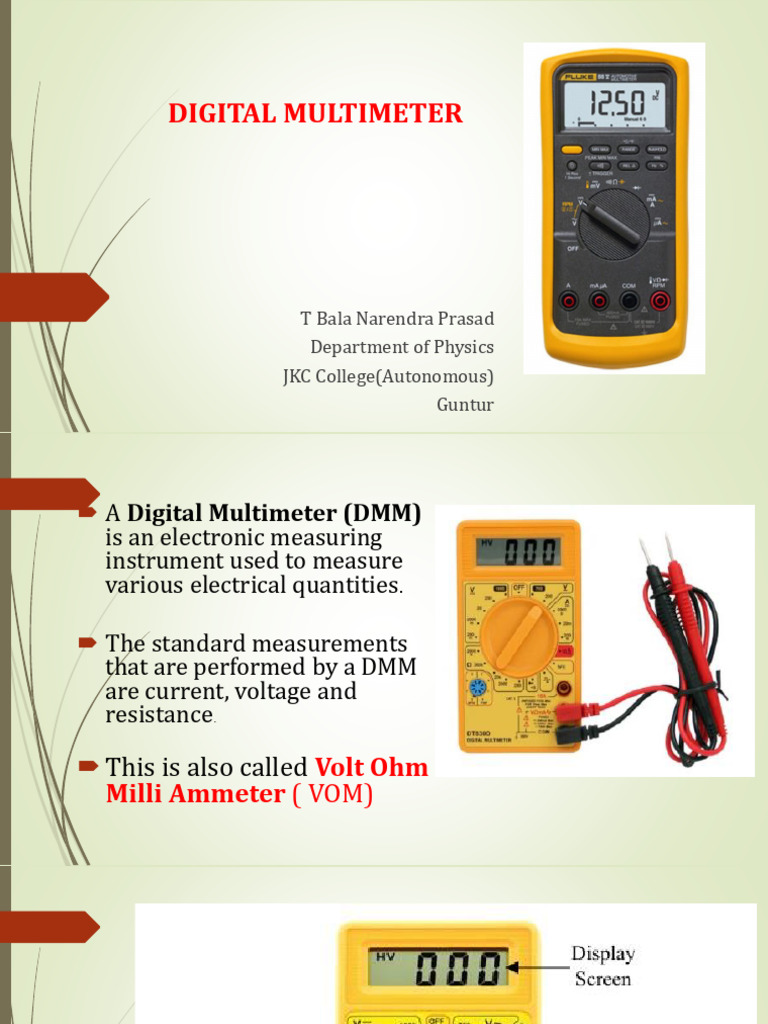 Digital Multimeter | PDF | Manufactured Goods | Power (Physics)