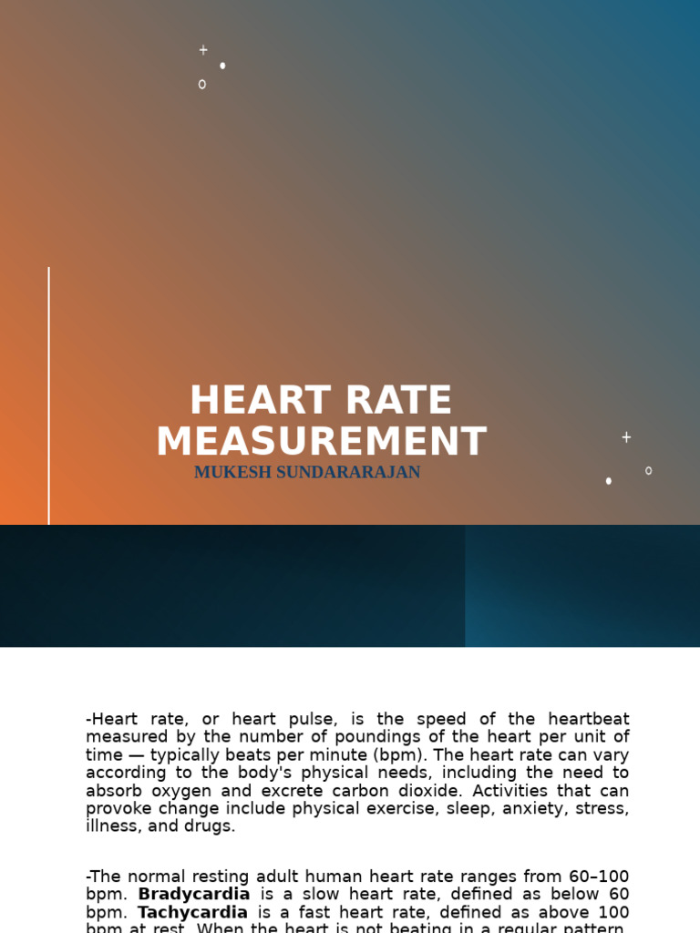 Heart Rate -SSM | PDF | Heart Rate | Heart