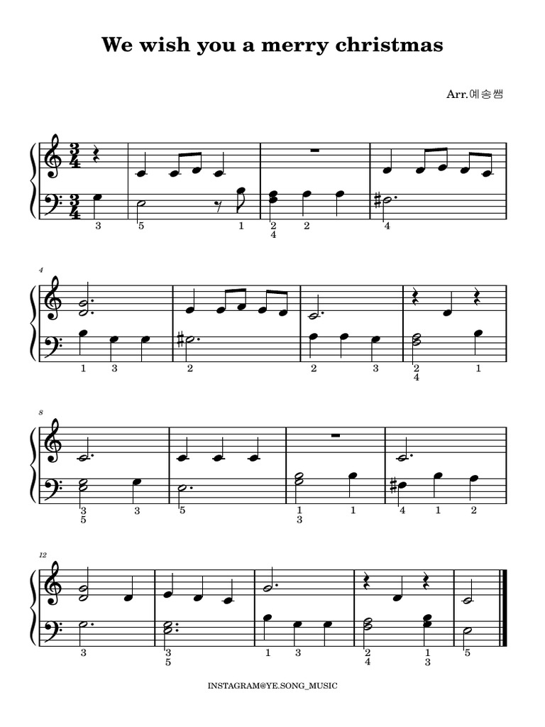 We Wish You A Merry Christmas | PDF