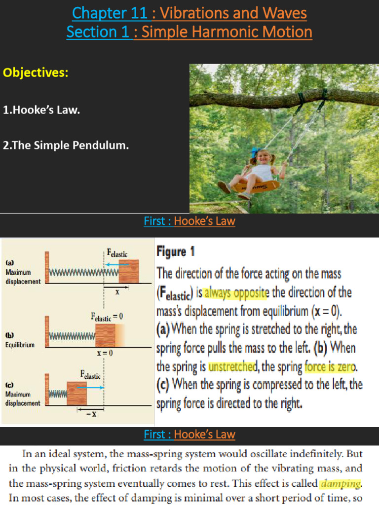 Chapter 11 Vibrations and Waves-1 | PDF