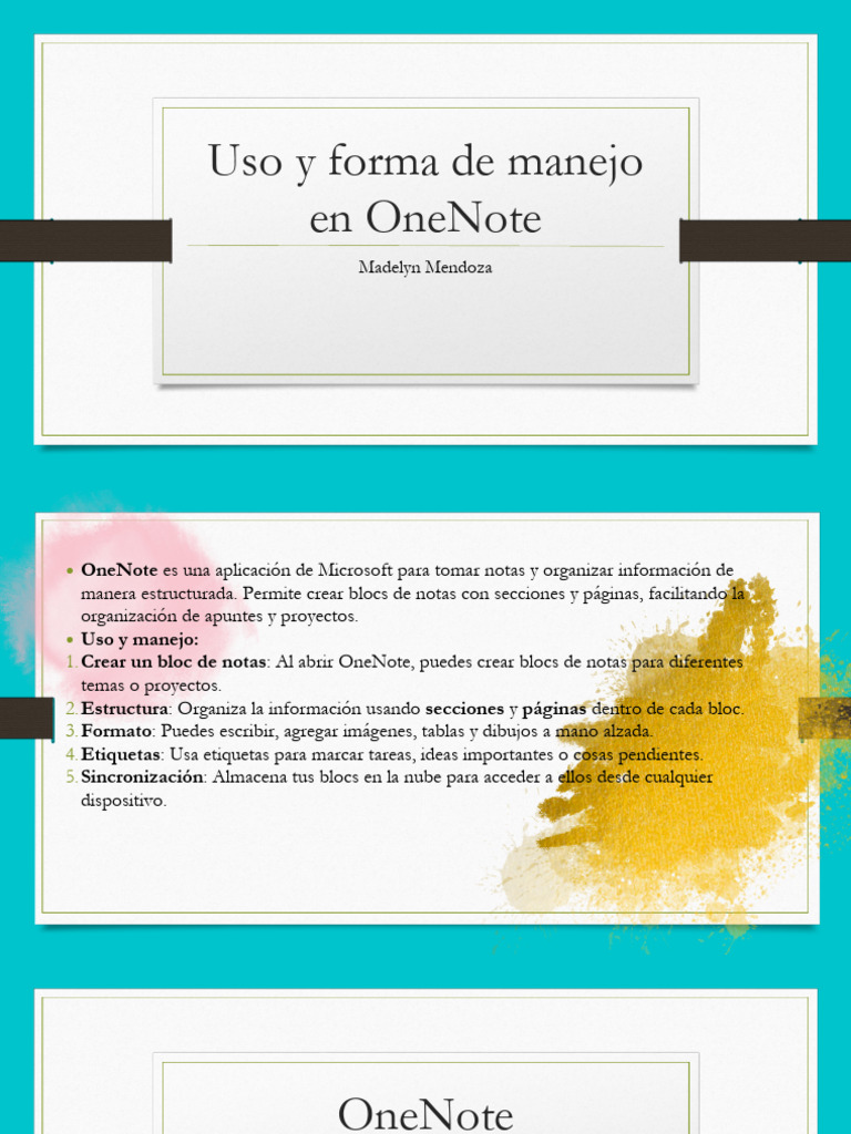 Guía de Uso de OneNote y Calendarios | PDF | Informática | Software