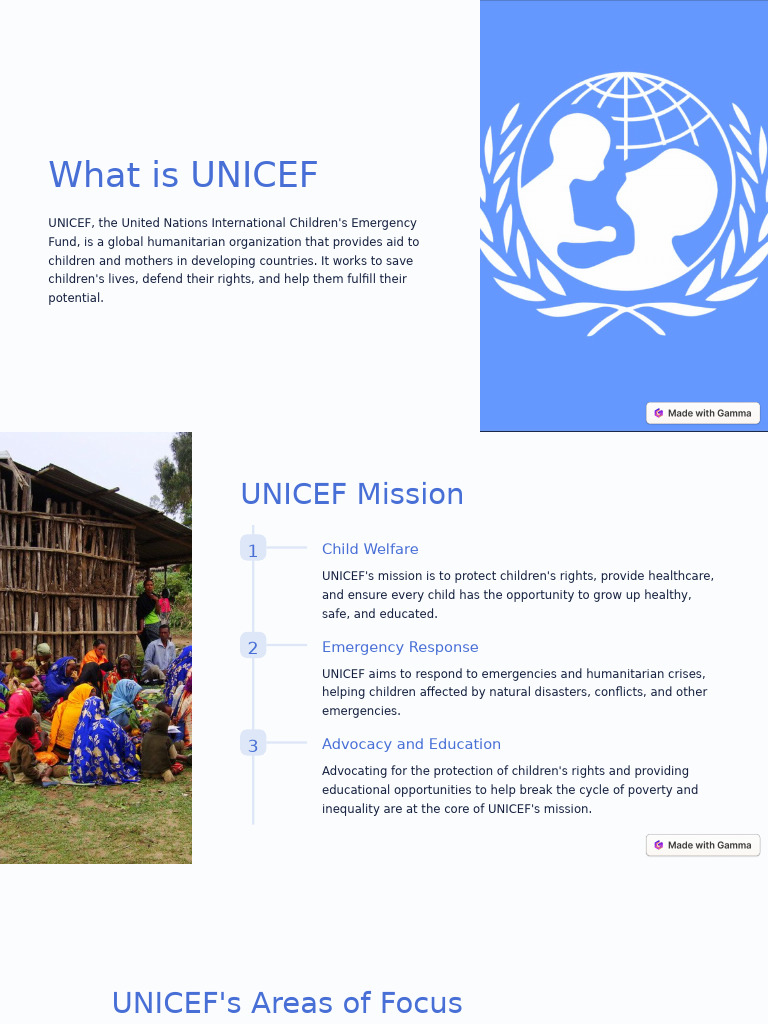 What is Unicef | PDF | Unicef | Non Governmental Organization
