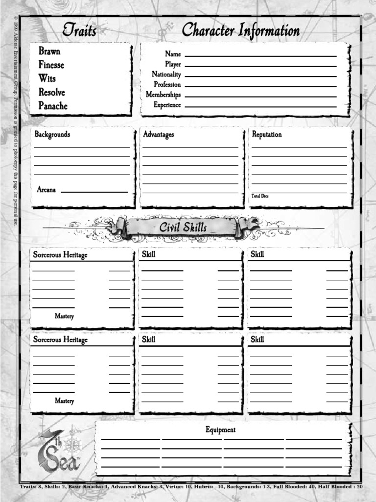 7th sea | PDF | Role Playing Games | Gaming