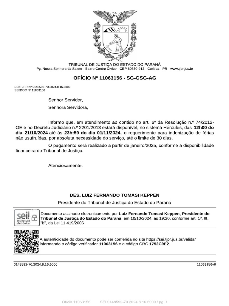 Ofício Nº 11063156 | PDF