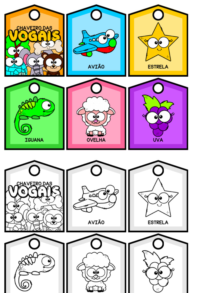 Chaveiro Vogais | PDF