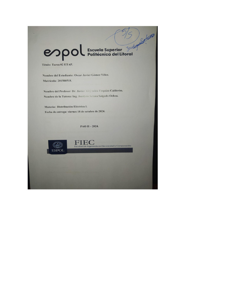 Tarea 02 ETAP Revisado | PDF