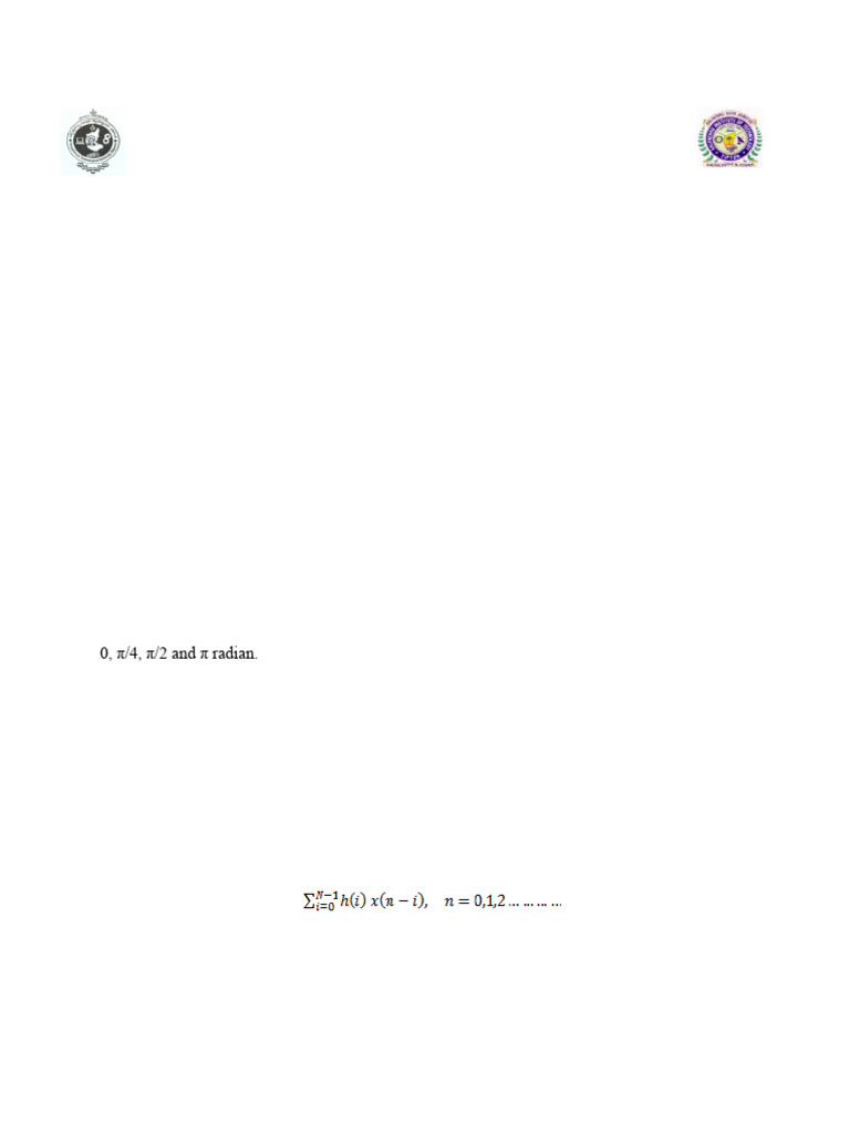 Dspa - Assignment1 - 2024 - Odd - Sem. | PDF | Digital Signal Processing | Digital Signal Processor
