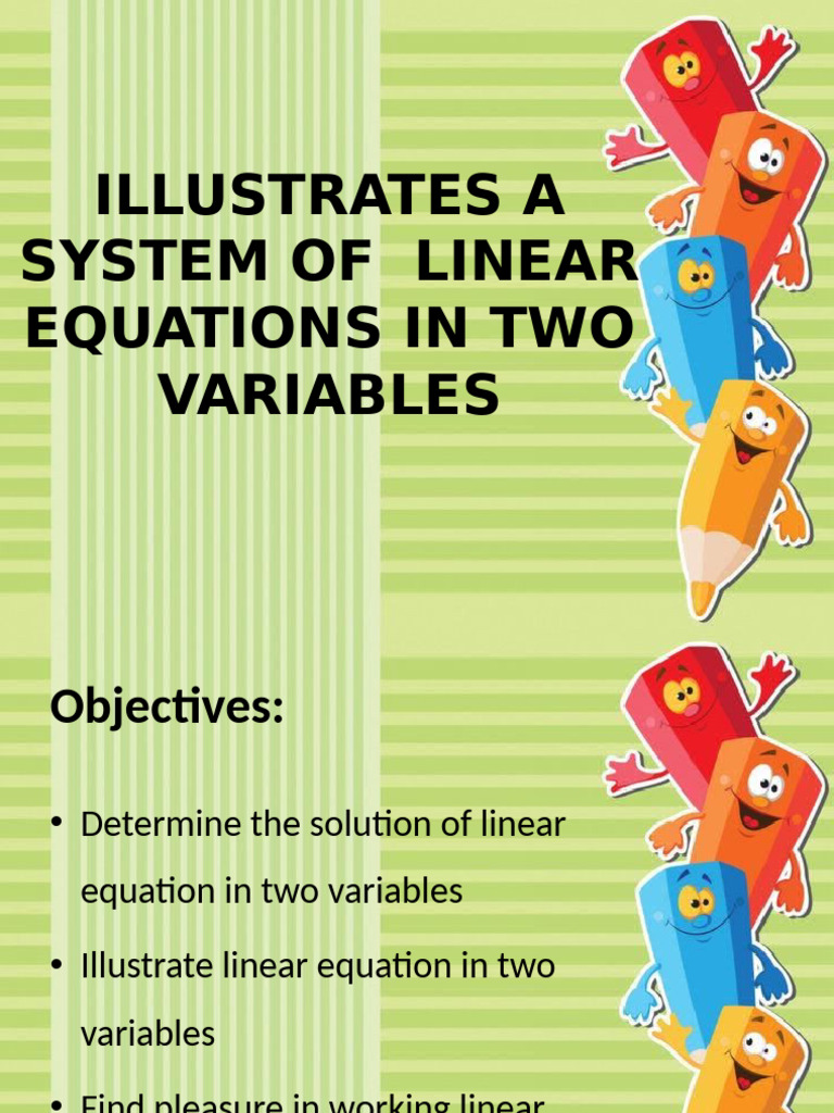 Linear Equations in Two Variables | PDF | Language Arts & Discipline
