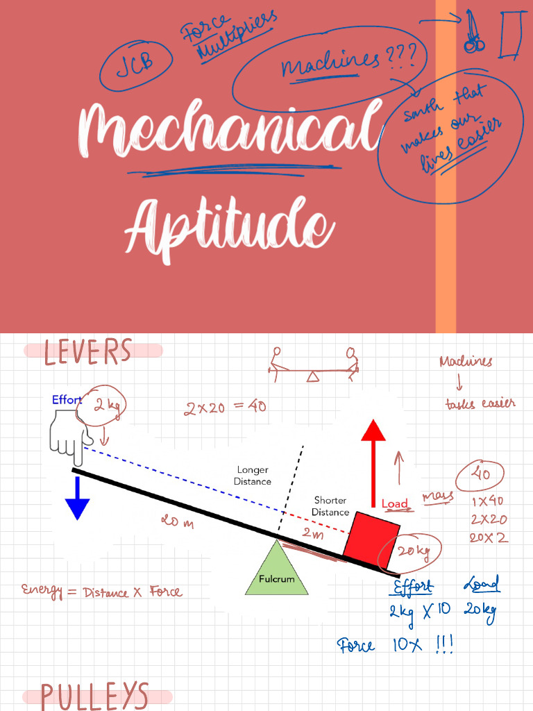Mechanical Aptitude | PDF | Mechanical Engineering | Manufactured Goods