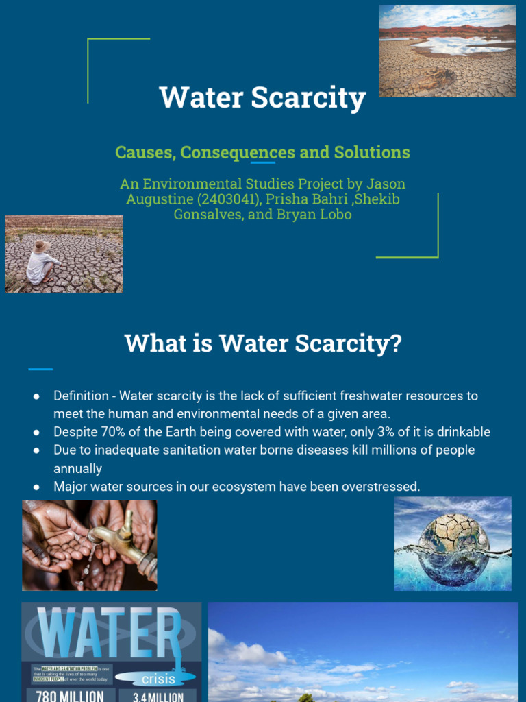 Understanding Water Scarcity: Causes & Solutions | PDF | Water Scarcity ...