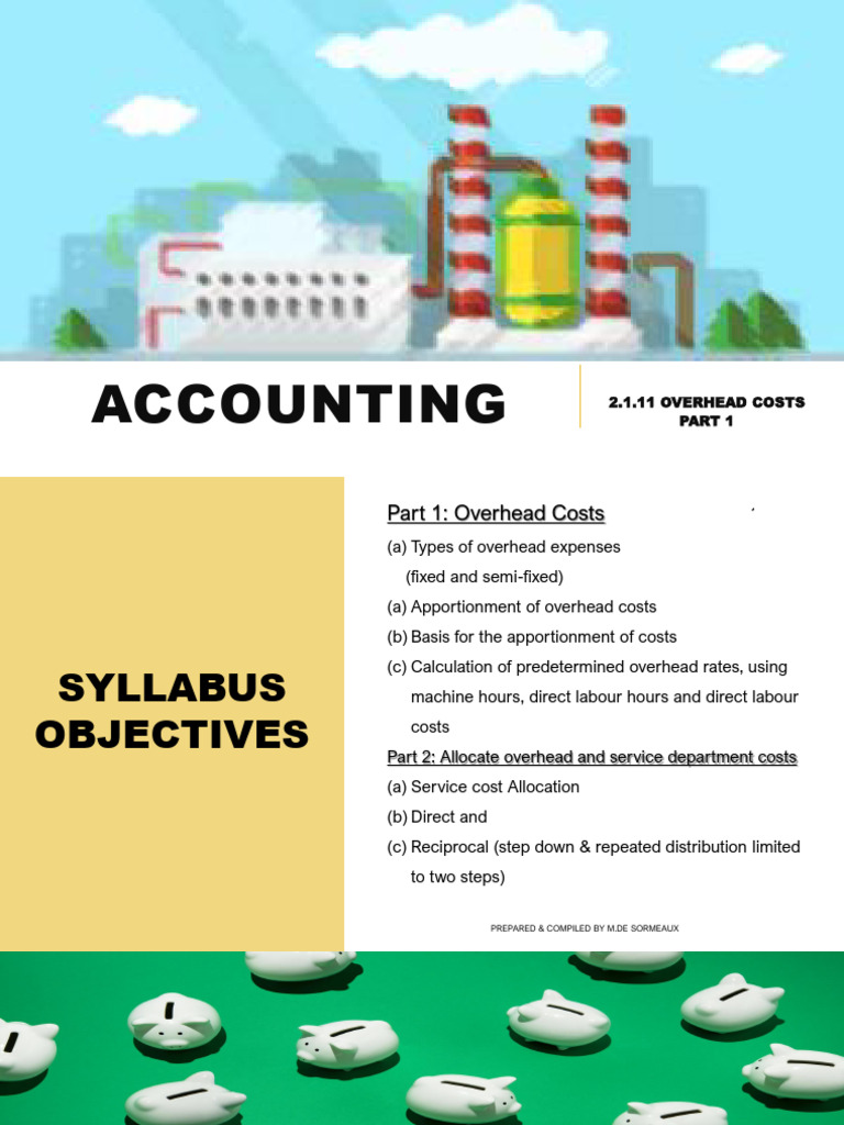 Overhead Costing Module 1 Part 1 | PDF | Pound (Mass) | Expense