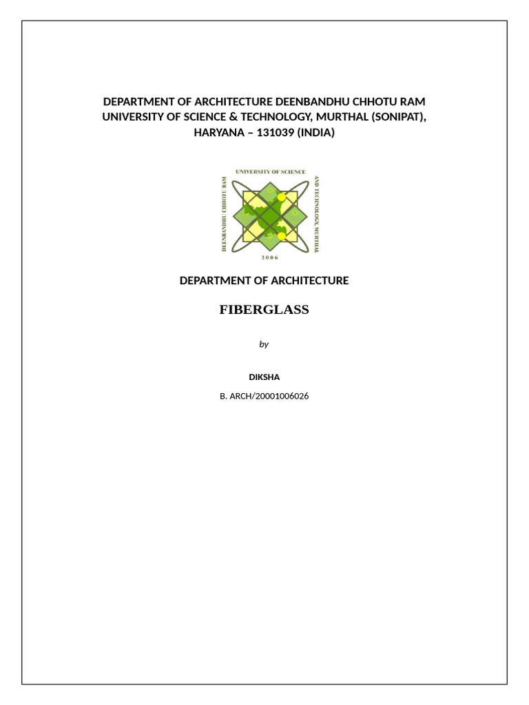 BC-9 Material Report | PDF | Fiberglass | Composite Material