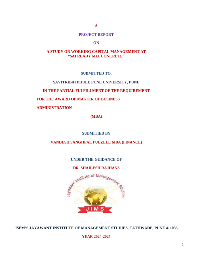 Shraddha Project RATIO NEW | PDF | Financial Economics | Business Economics