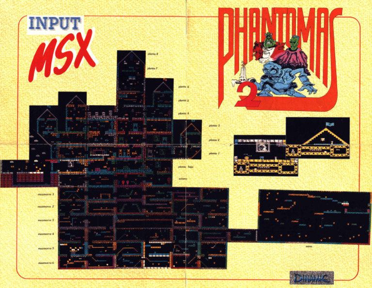 Input MSX 15b Mapa de Phantomas 2 | PDF