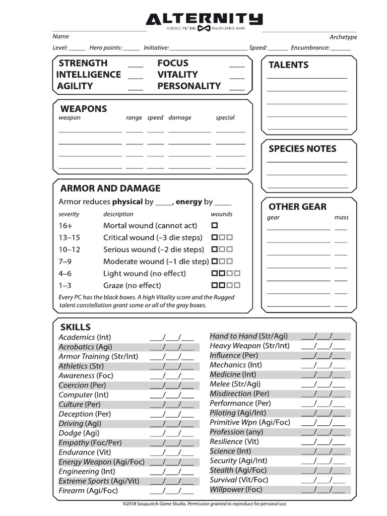 Alternity 2nd | PDF